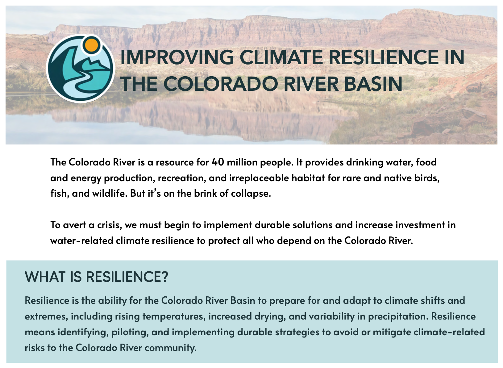 Resources - Colorado River Resilience